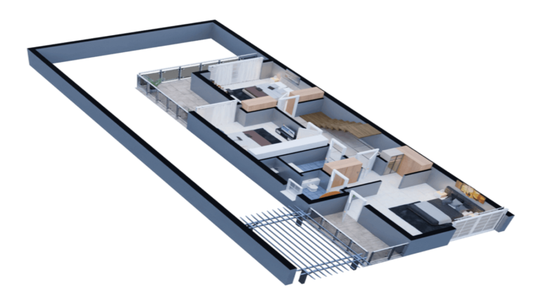 Real Estate 3D Isometric Floor Plan Design Services
